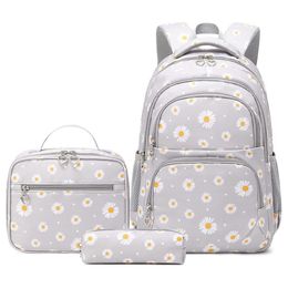 GelldG Rucksack Schulrucksack Mädchen Teenager Damen Schultasche Canvas Schulranzen