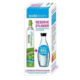 SodaStream CO₂-Zylinder SodaStream Reservezylinder mit Glaskaraffe