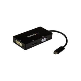 StarTech.com USB-C Multiport Adapter - 3-in-1 USB C to HDMI DVI or VGA - ekstern videoadapter