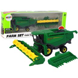 LEAN Toys Spielzeug-Traktor Mähdrescher Farm Spielzeug Bauernhof Landmaschine Landwirtschaft