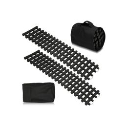 Randaco Schneeketten Anfahrhilfe 2x schneeketten boards Sandbleche Schwarz OffroadGripmatte