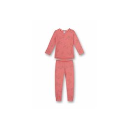 Sanetta Schlafanzug - Mädchen Pyjama lang- Kinder Schlafanzug Set- Rosa Fancy Cat