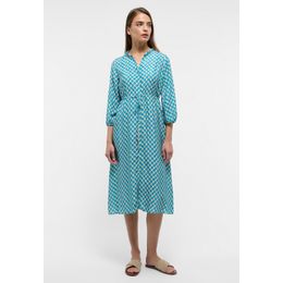 Blusenkleid Eterna "LOOSE FIT" Gr. 38, Normalgrößen, blau (azurblau) Damen Kleider Freizeitkleider