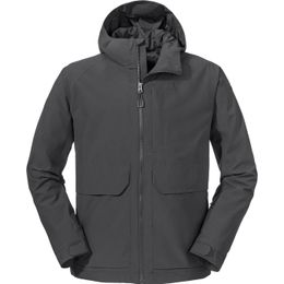 Schöffel Funktionsjacke "Lausanne", wasserdicht, winddicht, für Herren, grau, 50