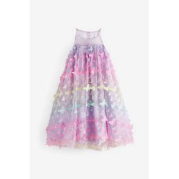 next Jerseykleid Trapez-Kleid mit 3D-Schmetterling (1-tlg)