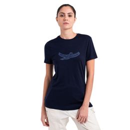 Icebreaker Merino 150 Tech Lite III T-Shirt IB Kea - Frau - Midnight Navy - Größe XL