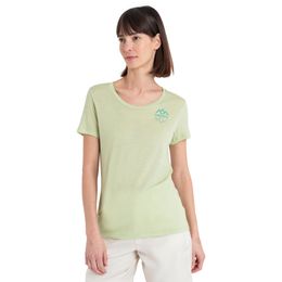 Icebreaker Merino 150 Tech Lite III T-Shirt mit U-Ausschnitt IB Logo Reflections - Frau - Glazen - Größe S