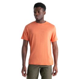 Icebreaker Merino Leinen T-Shirt - Mann - Ember - Größe S