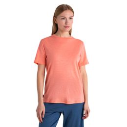 Icebreaker Merino Leinen T-Shirt - Frau - Glow - Größe M