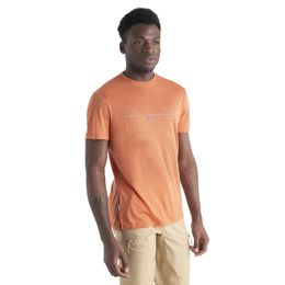 Icebreaker 125 Cool-Lite™ Merino Blend Sphere III T-Shirt Trail Climb - Mann - Ember - Größe XXL