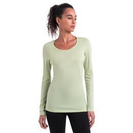 Icebreaker Merino 200 Oasis Thermo-Langarmshirt mit U-Ausschnitt - Frau - Glazen - Größe L