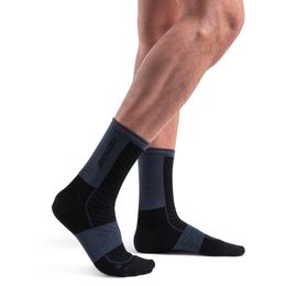 Icebreaker Merino Blend Run+ Ultralight Socken Crew - Mann - Black/graphite - Größe L