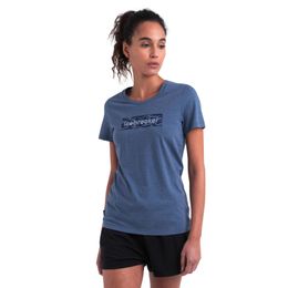 Icebreaker Merino Blend Central Classic T-Shirt Glacial Flow Logo - Frau - Dawn - Größe XS