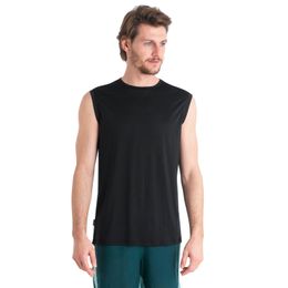 Icebreaker 125 Cool-Lite™ Merino Blend Sphere III Tanktop - Mann - Black - Größe L