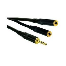 Contrik Audiokabel, Stereo, Klinkenstecker 3.5 mm - 2x Klinkenbuchse, 3.5 mm, 300mm - NRA-070-0535-003