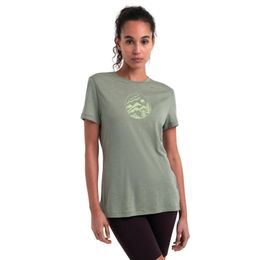 Icebreaker Merino 150 Tech Lite III T-Shirt Camping Circle - Frau - Lichen - Größe XS