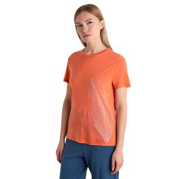 Icebreaker Merino Blend Core T-Shirt Plume - Frau - Ember - Größe S