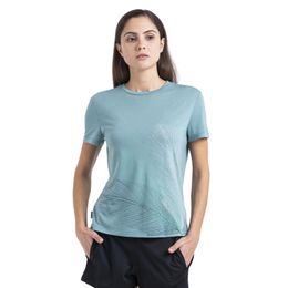 Icebreaker Merino Blend Core T-Shirt Plume - Frau - Cloud Ray - Größe S