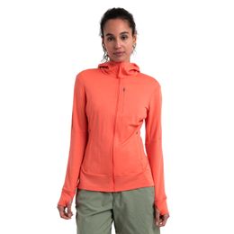 Icebreaker Merino 260 Quantum IV Zip-Hoodie - Frau - Tang - Größe XL