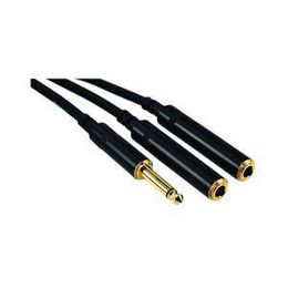 Contrik Audiokabel, Mono, Klinkenstecker 6.35 mm - 2x Klinkenstecker 6.35 mm, 300mm - NRA-070-0550-003