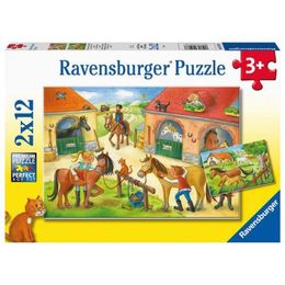 RAVENSBURGER VERLAG Ravensburger Kinderpuzzle - 05178 Ferien auf dem Pferdehof - Puzzle für Kinder a