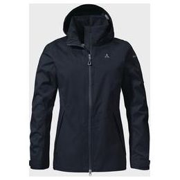 Schöffel Outdoorjacke SCHÖFFEL "2.5L Jacket Aiplspitz L" Gr. 38, blau (8820, blau) Damen Jacken