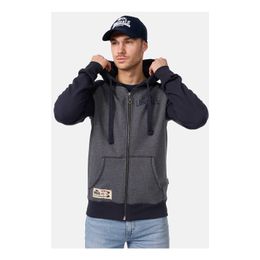 Lonsdale Herren Kapuzensweatjacke mit Rei&szlig;verschluss schmale Passform SLOUGH