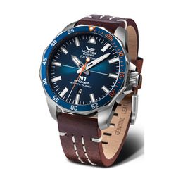 Vostok Europe Herrenarmbanduhr NH35A-225A615 Silikon Blau - 46 mm