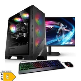 Weinhaus Markus Kiebel PC Set Gaming mit 27 Zoll TFT Storm 10 Media Intel Core i5-10600KF, 32GB DDR4, NVIDIA RTX 4060 8 GB, 1TB SSD, WLAN