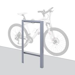 Fahrradb&uuml;gel MCW-J74 Fahrradst&auml;nder Anlehnb&uuml;gel, verzinkter Karbonstahl Outdoor-pulverbeschichtet 115x60x6cm ~ grau