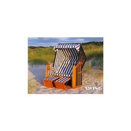 Swing&Harmonie LED - Strandkorb XXL - 118cm inkl. Abdeckcover Volllieger Ostsee Sonneninsel Rattan M&ouml;bel Polyrattan - versch. Ausf&uuml;hrungen