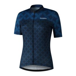 Shimano W's MIZUKI Short Sleeve Jersey, Navy