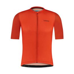 Shimano ARIA Short Sleeve Jersey, Coral Red