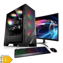 Weinhaus Markus Kiebel PC Set Gaming mit 24 Zoll TFT Cobra V AMD Ryzen 5 5500, 32GB DDR4, NVIDIA RTX 3050 8 GB, 2TB SSD, WLAN