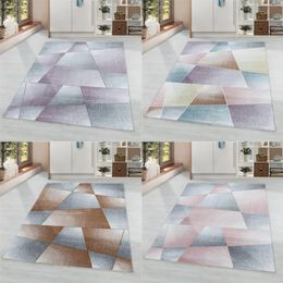 Ayyildiz Designer-Kurzflorteppich &ndash; Modernes Abstraktes Muster, Rechteckig und Pflegeleicht