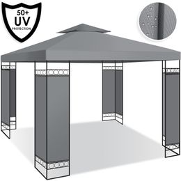 Kesser® - Pavillon 3x3m wasserabweisend UV-Schutz 50+ Metall Gestell Partyzelt Gartenzelt Luxus Gartenpavillon 9m² Festzelt