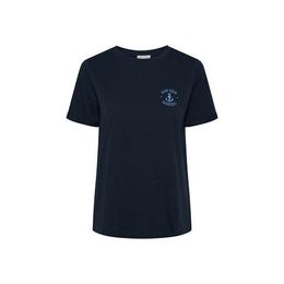 Tchibo T-Shirt mit Stickerei - Dunkelblau - Gr.: S