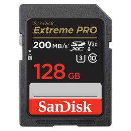 Sandisk SDXC Extreme PRO 128GB (R200 MB/s) + 2 Jahre RescuePRO Deluxe