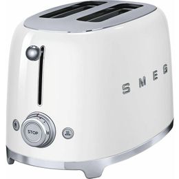 Smeg - Toaster 2 Scheiben TSF01WHEU aus Edelstahl, weiß