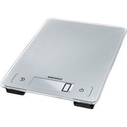 Soehnle - kwd Page Aqua Proof Digitale Küchenwaage Wägebereich (max.)=10 kg Silber-Grau