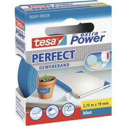 Perfect 56341-00029-03 Gewebeklebeband ® extra Power Blau (l x b) 2.75 m x 19 mm 1 St. - Tesa