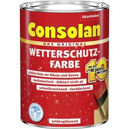 Consolan - Wetterschutz-Farbe 2,5 l schwedenrot
