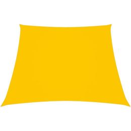 Bonnevie - Sonnensegel,Sonnenschutzsegel Oxford-Gewebe Trapezförmig 3/5x4 m Gelb vidaXL