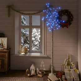 Weihnachtsbaum,Kunstbaum 200 LEDs 2,2 m Blau Weide Indoor Outdoor vidaXL