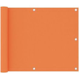 Balkon-Sichtschutz Orange 75x400 cm Oxford-Gewebe Vidaxl Orange