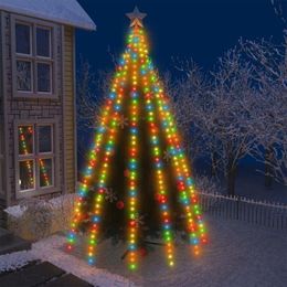 Bonnevie - Weihnachtsbaum-Beleuchtung,Kunstbaum 500 LEDs Mehrfarbig 500 cm vidaXL