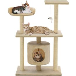 Bonnevie - Katzen-Kratzbaum,Katzenbaum Sisal 95 cm Beige vidaXL