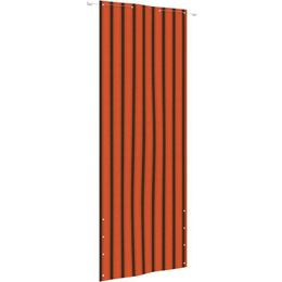 Balkon-Sichtschutz,Balkonverkleidung Orange und Braun 80x240 cm Oxford-Gewebe vidaXL