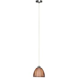Brilliant - Lampe Relax Pendelleuchte 20cm bronze/chrom 1x A60, E27, 60W, g.f. Normallampen n. ent. In der Höhe einstellbar / Kabel kürzbar Für
