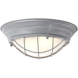 Brilliant Lampe Typhoon Wand- und Deckenleuchte 34cm grau Beton/weiß 2x A60, E27, 30W, geeignet für Normallampen (nicht enthalten) Für LED-Leuchtmittel